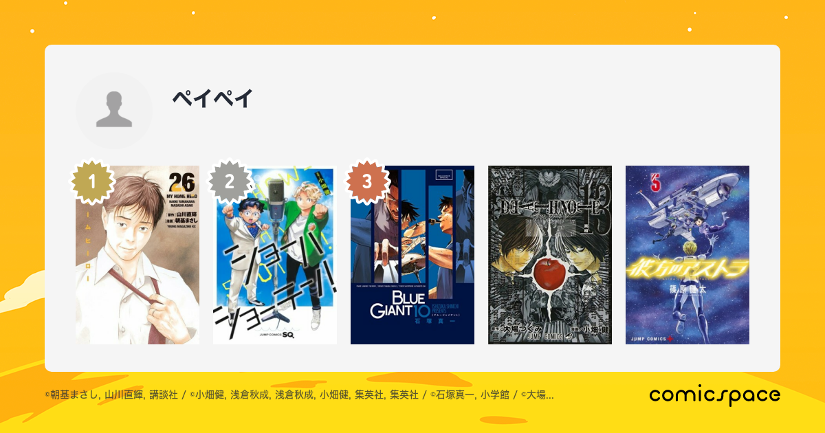 ペイペイさんのプロフィール - comicspace | コミックスペース
