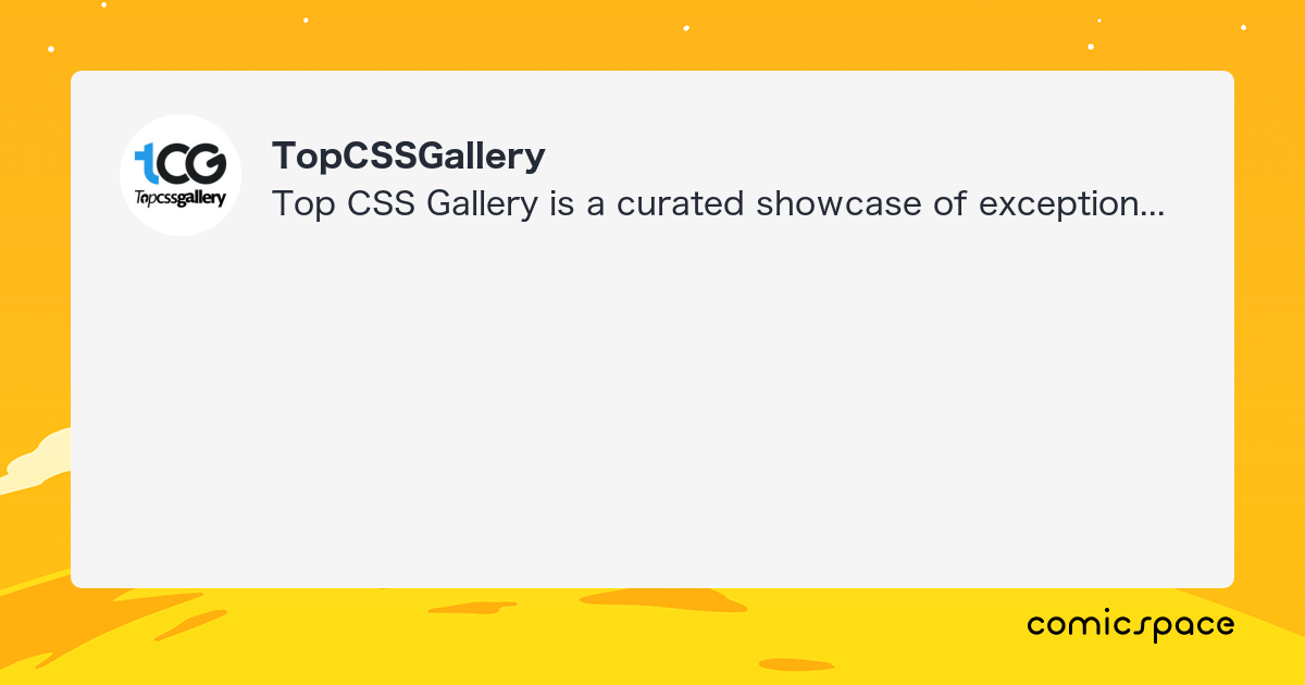 TopCSSGalleryさんのプロフィール - comicspace | コミックスペース