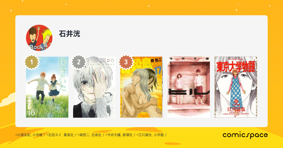 石井洸さんのプロフィール - comicspace | コミックスペース