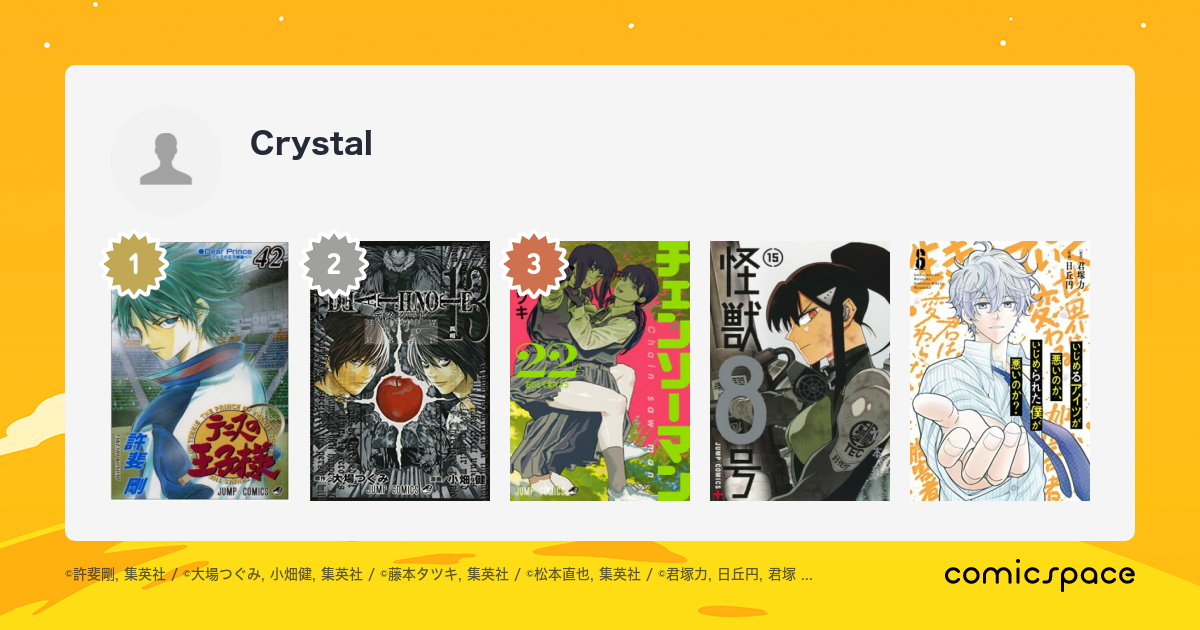 Crystalさんのプロフィール - comicspace | コミックスペース