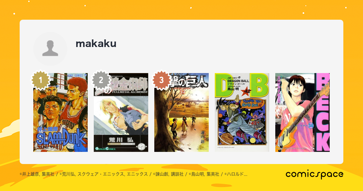 makaku さんがまとめた漫画 - comicspace | コミックスペース