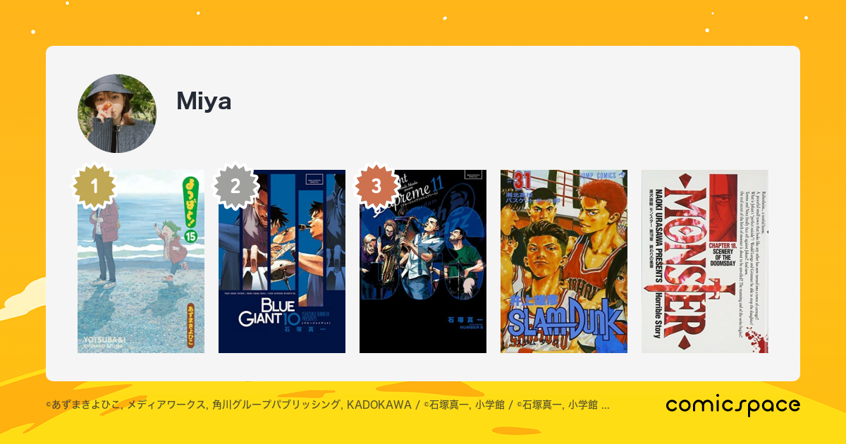 Miyaさんのプロフィール - comicspace | コミックスペース