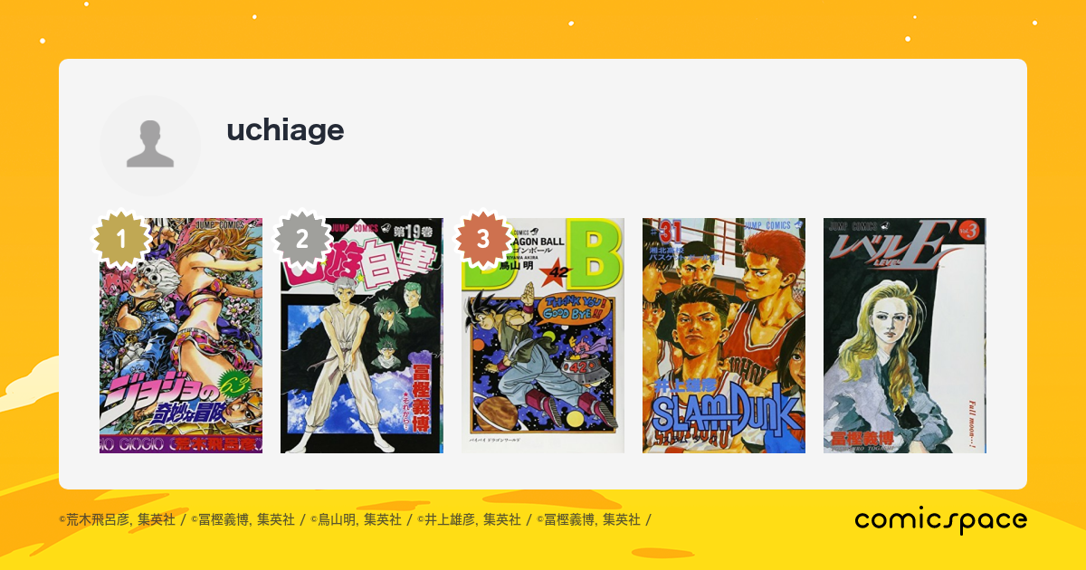 uchiageさんのプロフィール - comicspace | コミックスペース